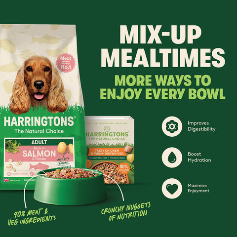 Harringtons Dry Dog Food | Rich in Salmon and Potato | 12kg ...