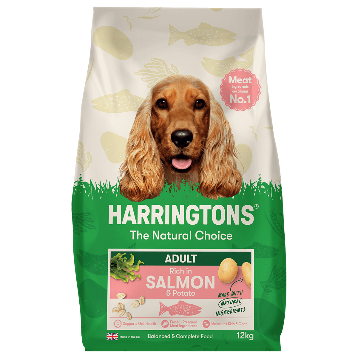 Harringtons Dry Dog Food | Rich in Salmon and Potato | 12kg ...